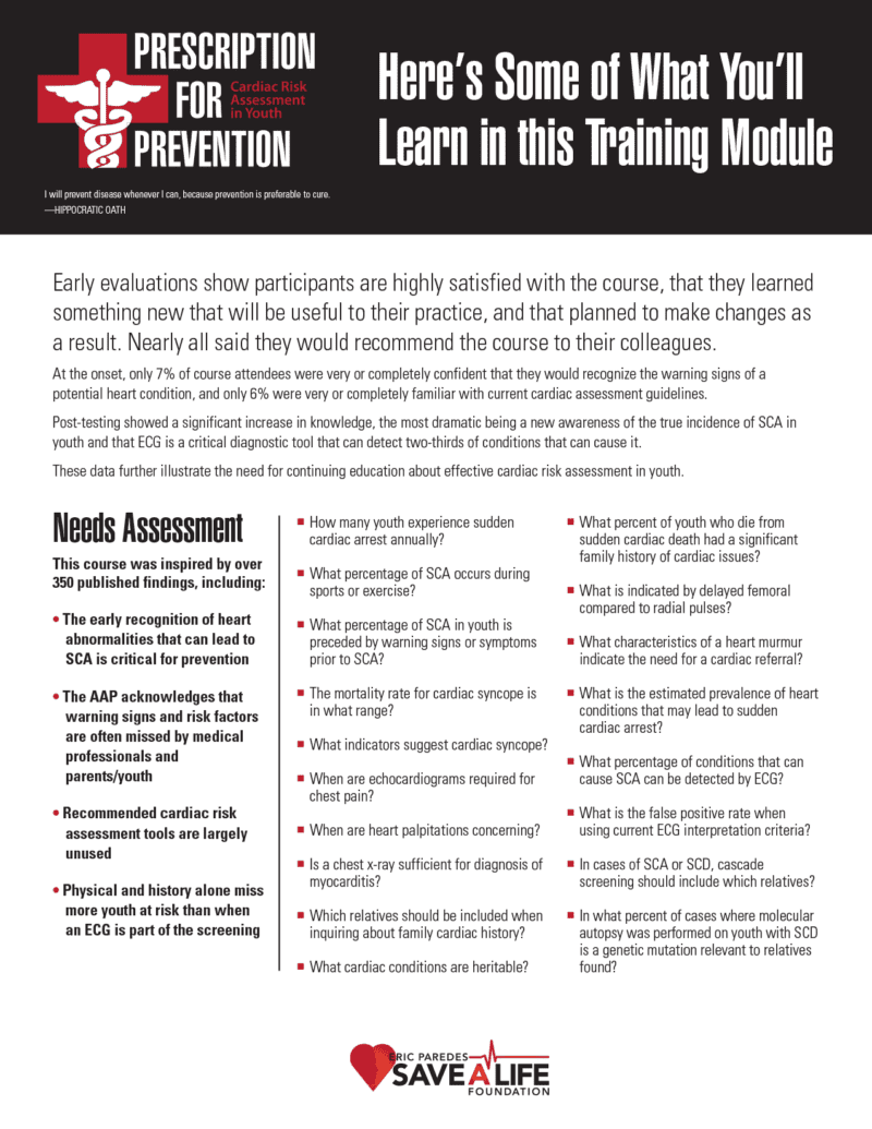 Cardiac Risk Assessment in Youth – American Academy of Pediatrics ...