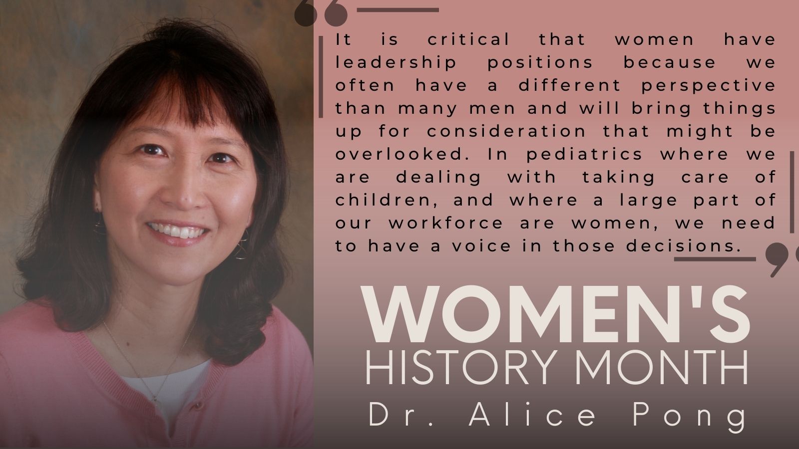 AAP-CA3’s Inspiring Women Feature on Dr. Alice Pong – American Academy ...