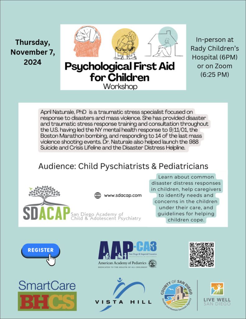 Psychological First Aid for Children – American Academy of Pediatrics – California Chapter 3